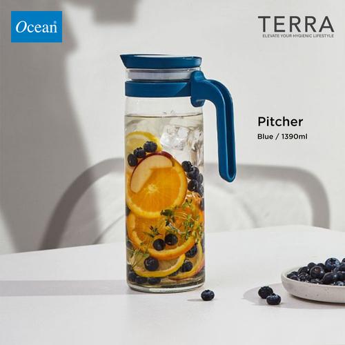 Promo Ocean Terra Pitcher 1390ml / Water Jug Kaca - Yellow - Jakarta ...