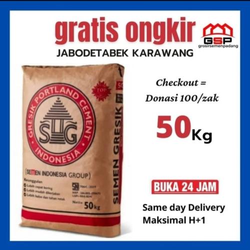 Jual Semen Gresik 50kg 1/2 DO 100 zak Area Jabodetabek - TANPA BONGKAR ...