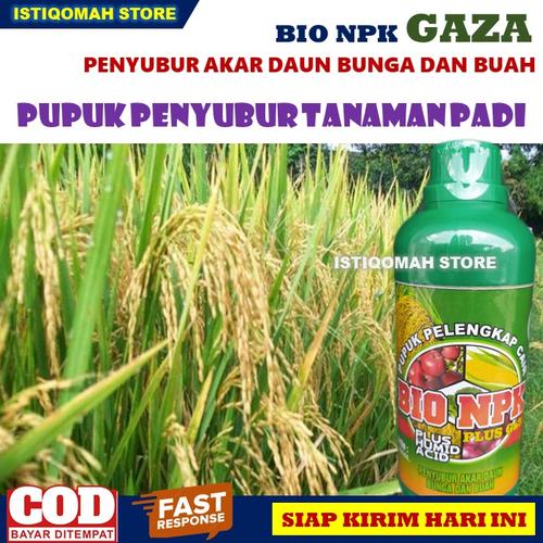 Jual BIO NPK GAZA 500ML Pupuk Cair Penyubur Akar Daun Bunga dan Buah Padi - Kota Tasikmalaya ...