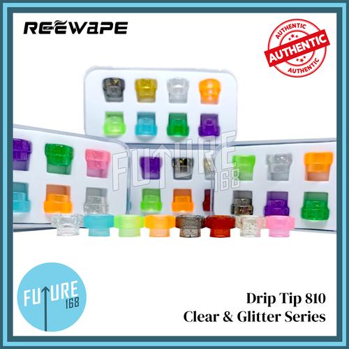 Jual REEWAPE Drip Tip 810 Resin Clear & Glitter Series, Driptip Like ...