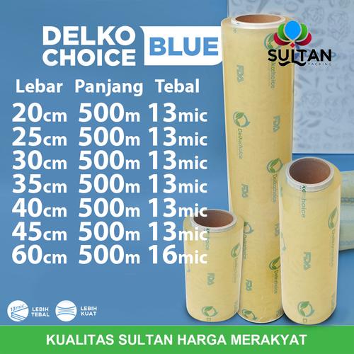Jual Plastik Cling Wrap Food Grade Biru Food Wrapping Dlkochoice - 40cm ...