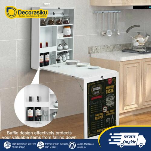 Jual DC - FOLD CABINET - MEJA MAKAN LIPAT DINDING - MEJA KERJA ...
