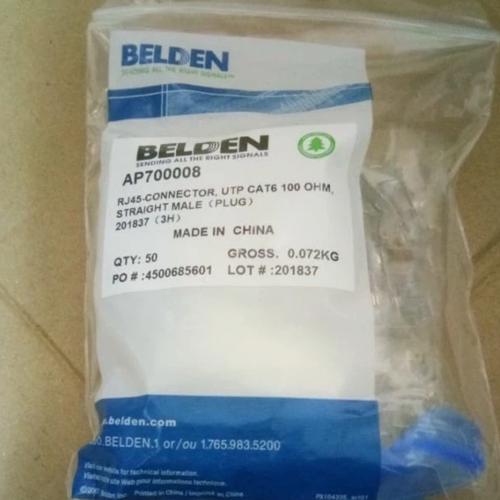 Jual BELDEN RJ45 CONNECTOR CAT.6 (KONEKTOR RJ-45 CAT6 : AP700008 ...