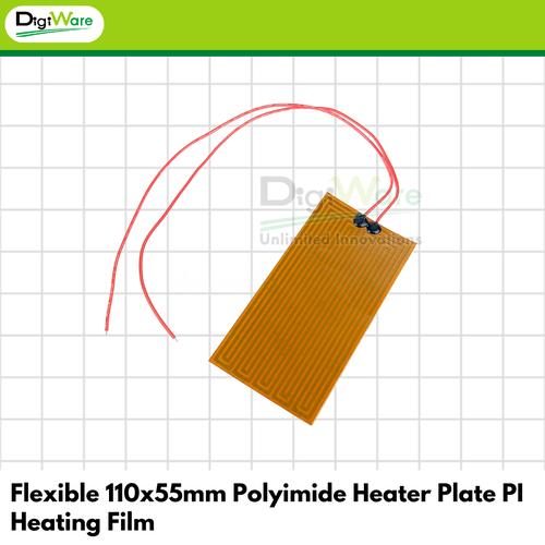 Jual Flexible 110x55mm Polyimide Heater Plate PI Heating Film - Kota ...