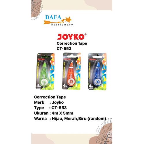 Jual STIPO KERTAS JOYKO KECIL / CORRECTION TAPE / PITA KOREKSI JOYKO CT ...