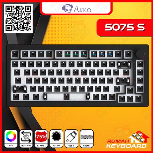 Promo AKKO 5075 - 75% - RGB - GASKET - BAREBONE - MECHANICAL KEYBOARD ...