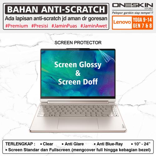 Jual Pelindung Screen Protector Lenovo Yoga 9 9i-14 14IAP7 14IRP8 Glossy - Cover - Kota Surabaya ...