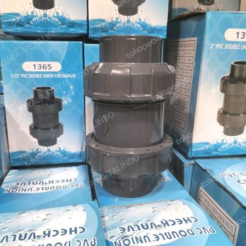 Jual Ball Check Valve PVC 2" inch Double True Union Double Watermur ...