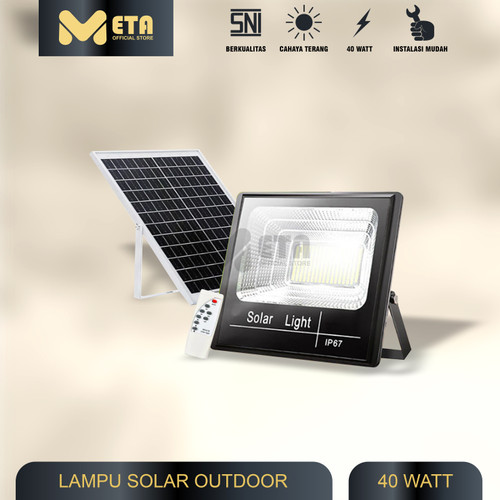 Jual Lampu dinding LED solar panel surya 40 watt waterproof lampu taman ...