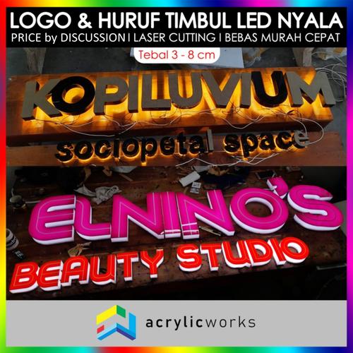 Jual Huruf dan Logo Timbul LED Nyala - Nyala Standar - Jakarta Barat ...