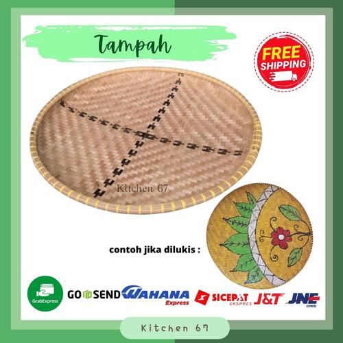 Jual Tampah Bambu Tampah tumpeng Nyiru Bambu Anyaman Kecil Cempeh Bambu ...