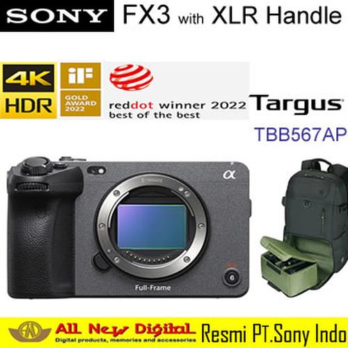 Promo Sony FX3 4K 120p with XLR Handle - Full-Frame Cinema Line Camera ...