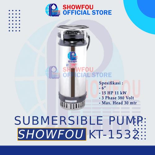 Jual SHOWFOU SUBMERSIBLE PUMP KT-1532 15 HP 3 Phase 11 kWatt 6 Inch ...