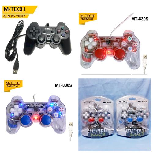 Jual USB GAMEPAD SINGLE JOYSTICK M-TECH BLACK TRANSPARAN JOYSTICK MT ...