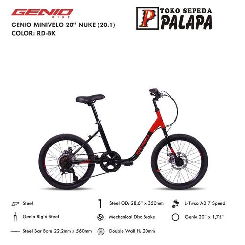 Jual SEPEDA MINIVELO 20 GENIO NUKE Mini Velo Minion - Kab. Rembang ...