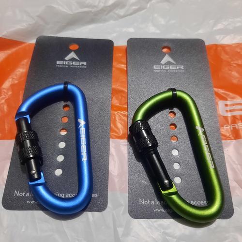 Jual Carabiner Eiger 8 MM D Carab WScrew Lock Art. 2183 - Kota ...
