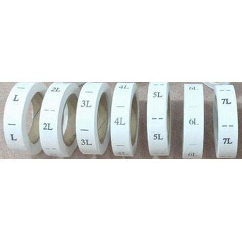 Jual Label Size Sablon / Ukuran Label Printing jahit L sampai 7L [roll ...