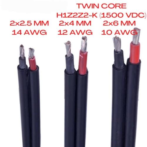 Jual Kabel Solar Panel Cable Twin Core PV1-F Kabel PLTS Dual Core ...