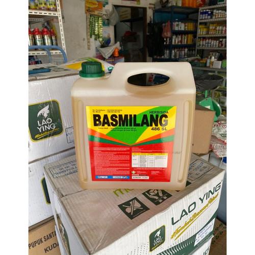 Jual Herbisida Basmilang 486Sl Racun Rumput Glifosat Kemasan Asli 5 ...