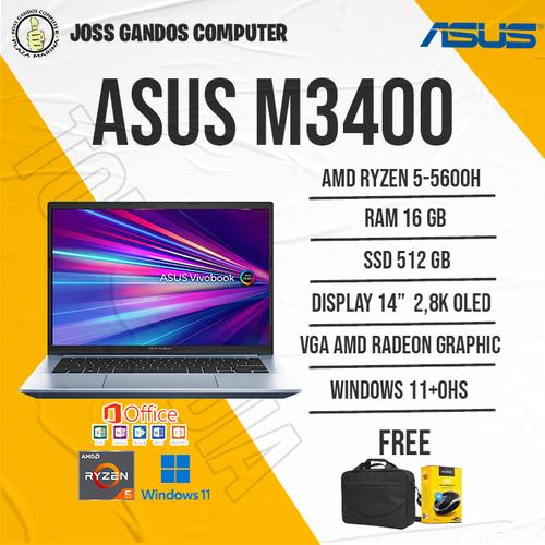 Jual ASUS VIVOBOOK M3400/AMD RYZEN 5-5600H/RAM 16GB/SSD 512GB/WIN11/14 ...