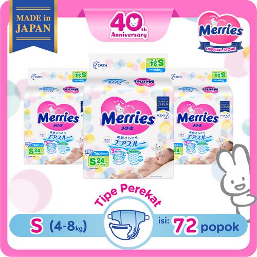 Promo Merries Premium S24 Triplepack - Popok Bayi Perekat (4-8)kg ...