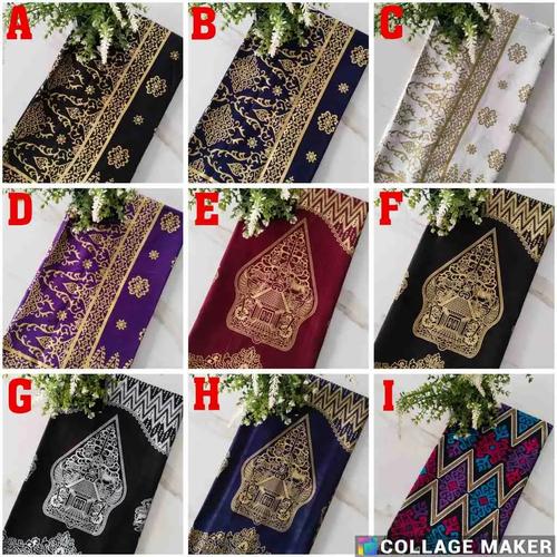 Jual Bahan meteran kain batik Prada Motif Songket Palembang Sumatra ...