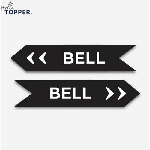 Jual Bell bel Arah Panah Papan Sign Board Akrilik Print Label Acrylic ...