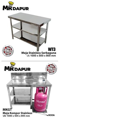 Jual Paket Meja Kompor dan Meja Kerja Stainless include Packing Kayu ...