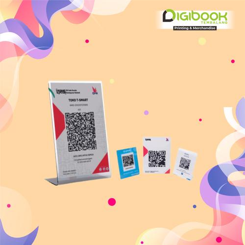 Jual Custom Stand QRIS Pembayaran Akrilik / QRIS Akrilik Payment - A6 ...