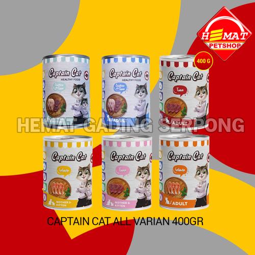 Promo Makanan Basah Kucing Kaleng Can Captain Wet Food 400 Gram - Tuna ...