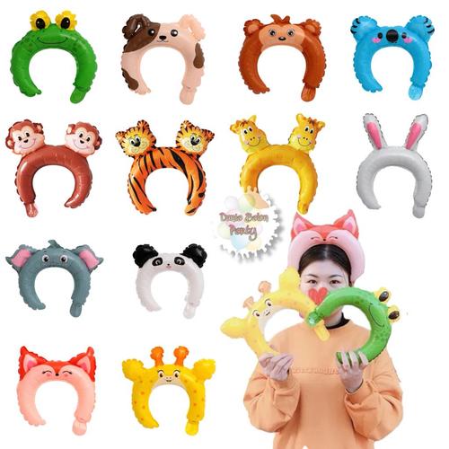 Jual Balon Foil Bando Karakter Animal / Headband Balloon / Balon ...