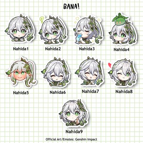 Jual Stiker NAHIDA Genshin Impact Vinyl Waterproof Bijian | BANA - 7 ...
