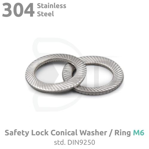 Jual DIN9250 Safety Lock Ring Conical Serrated Stainless Steel SUS304 ...