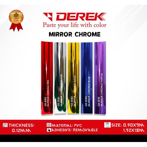 Jual Sticker Metalic Chrome Derek 50cm ( Rol ) - Gold - Kota Surabaya ...