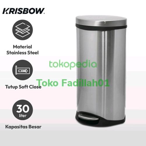 Jual KRISBOW Tempat Sampah 18 Liter Stainless around Tempat Sampah Krisbow - Jakarta Timur ...