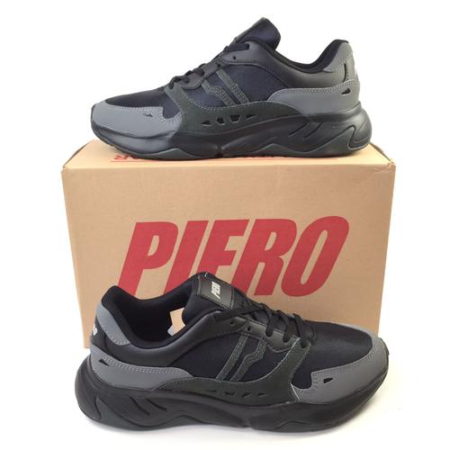 Jual SEPATU PIERO P21046 ERGO BLACK-GREY/SEPATU SNEAKERS/PIERO ORIGINAL ...