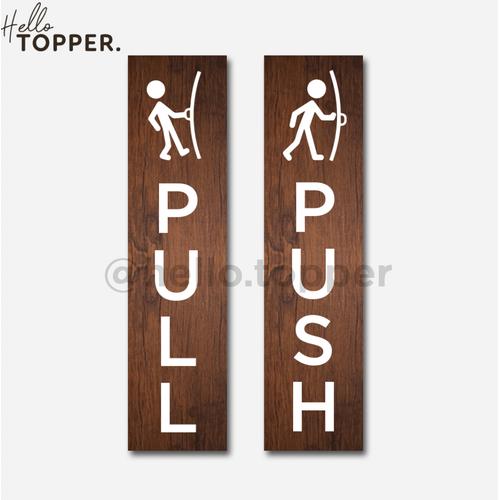 Jual Sign Push Pull Sign Board UV Print Kayu Wooden - Jakarta Timur ...