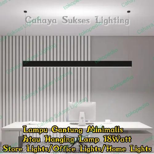 Jual Lampu Gantung Minimalis/Hanging Lamp/Linear Light 18Watt LED ...