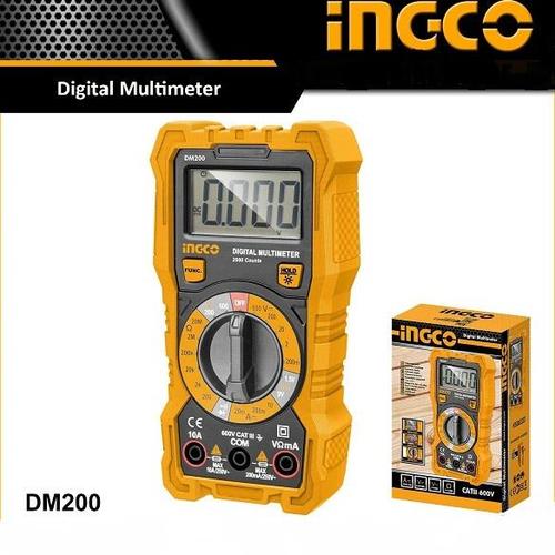 Jual Ingco Dital Multimeter Multitester Heavy Duty 600V Dm200 Avo Meter ...