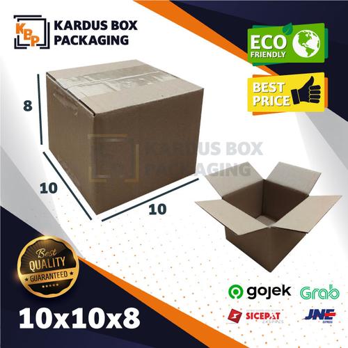 Jual KOTAK 10x10x8 cm PACKING BOX Kardus Packaging Corrugated POLOS ...