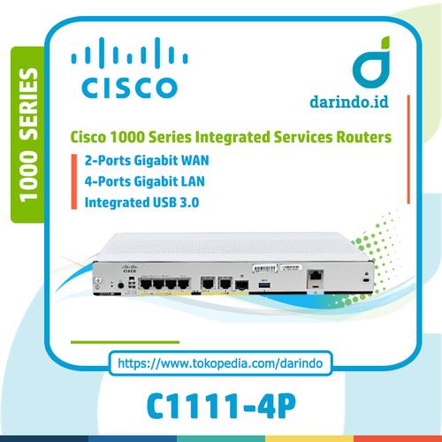 Jual [C1111-4P] Cisco 1000 Series Integrated Services Router - Tanpa ...