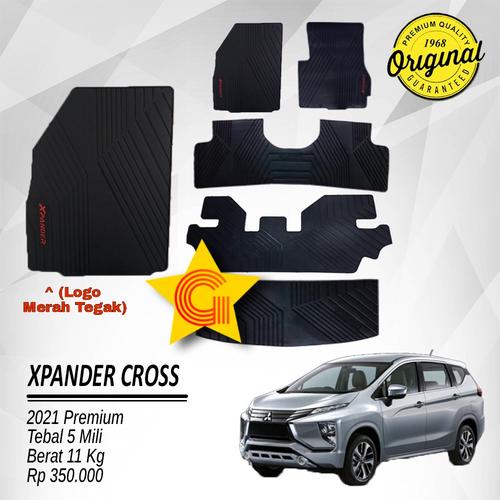 Jual Karpet Karet Logo Tegak Merah Xpander Cross 2018-2023 Fullset ...