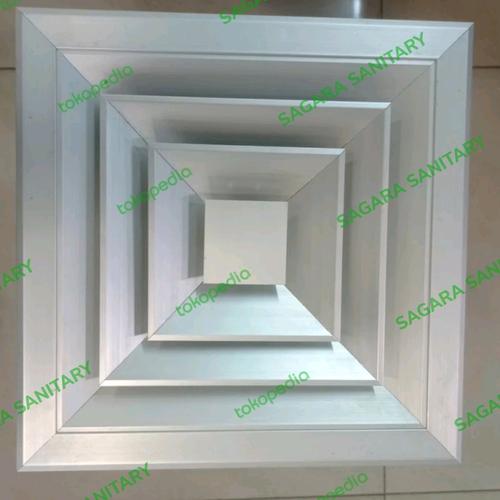 Jual diffuser grille AC Exhaust 28 x 28 cm sok 4 inchi / grill ducting ...