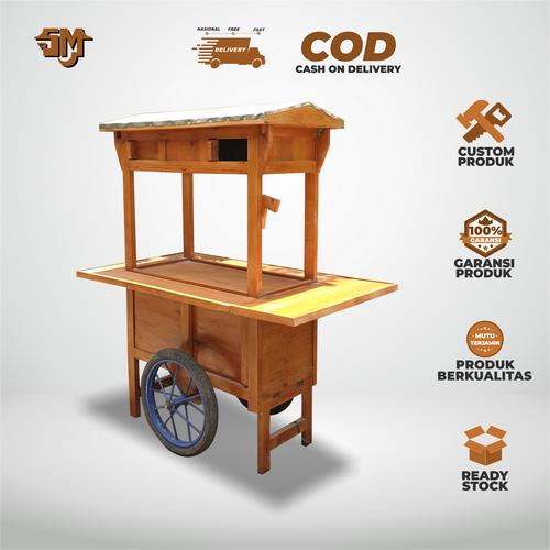 Jual Gerobak Jualan Grobak Angkringan Mini Tanpa Lubang - Kayu Mahoni ...