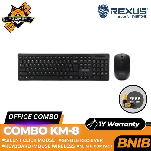 Jual REXUS KM8 COMBO WIRELESS Keyboard - BLACK - Kota Surabaya ...