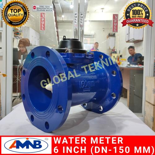 Jual Flow Meter Water Meter 6" inch Flow Meter DN 150 Meteran Air AMNB ...