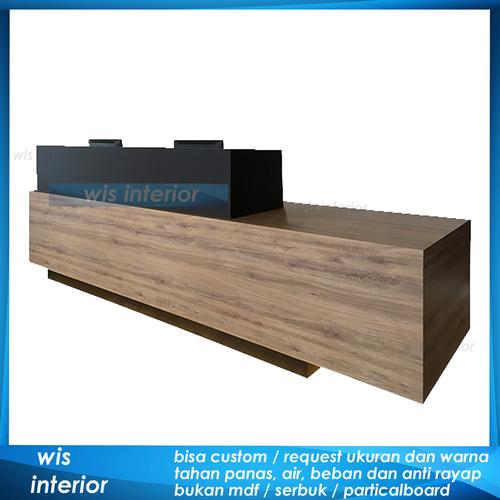 Jual FRONT DESK MEJA KANTOR PENERIMA TAMU MINIMALIS - Kab. Bekasi - wis ...