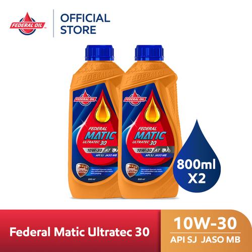 Jual FEDERAL MATIC ULTRATEC 30 10W-30 800ml - Oli Motor Matic (2 Botol ...