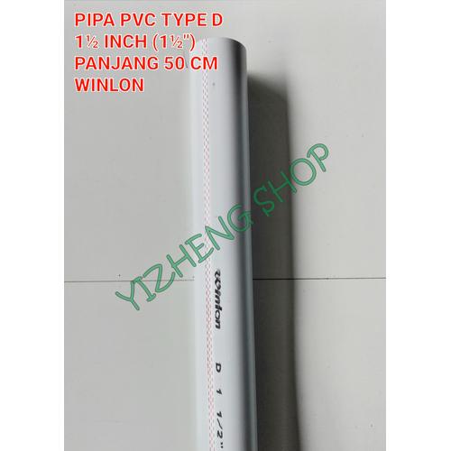 Jual PIPA PVC 1 1/2 INCH PANJANG 50CM PUTIH WINLON - Kab. Sidoarjo ...