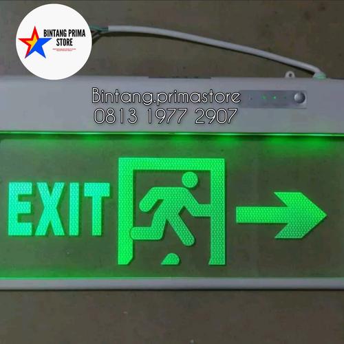 Jual Lampu Petunjuk EXIT / Lampu Sign / Lampu EXIT LED Tipe Orang Lari ...